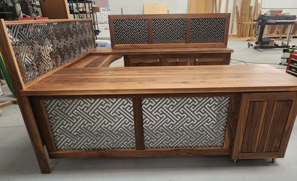 Executive Wrap Around Desk - Noble Artisan Woodworks
